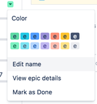 In the new JIRA version, how to change EPIC color?