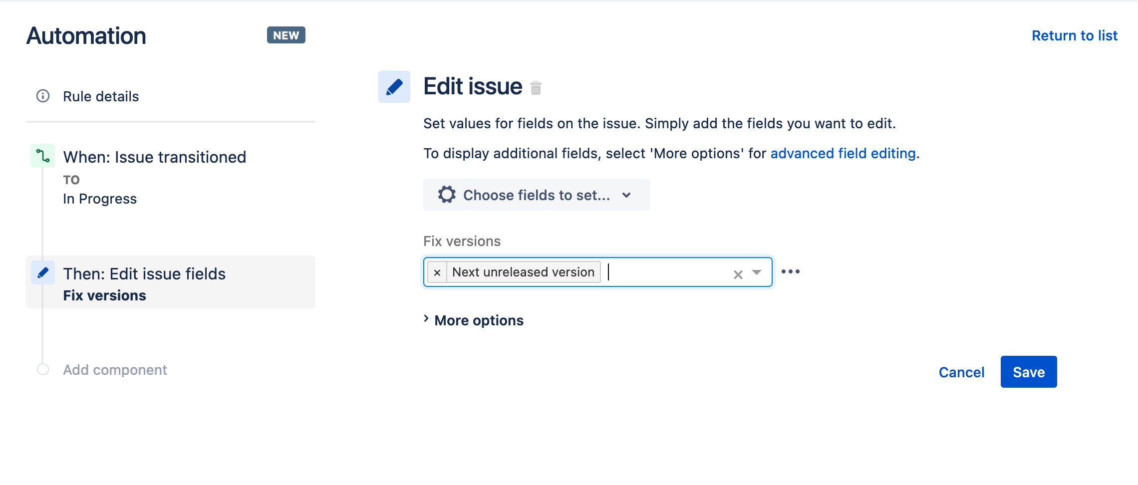 Solved: Automatically add tickets to a Release