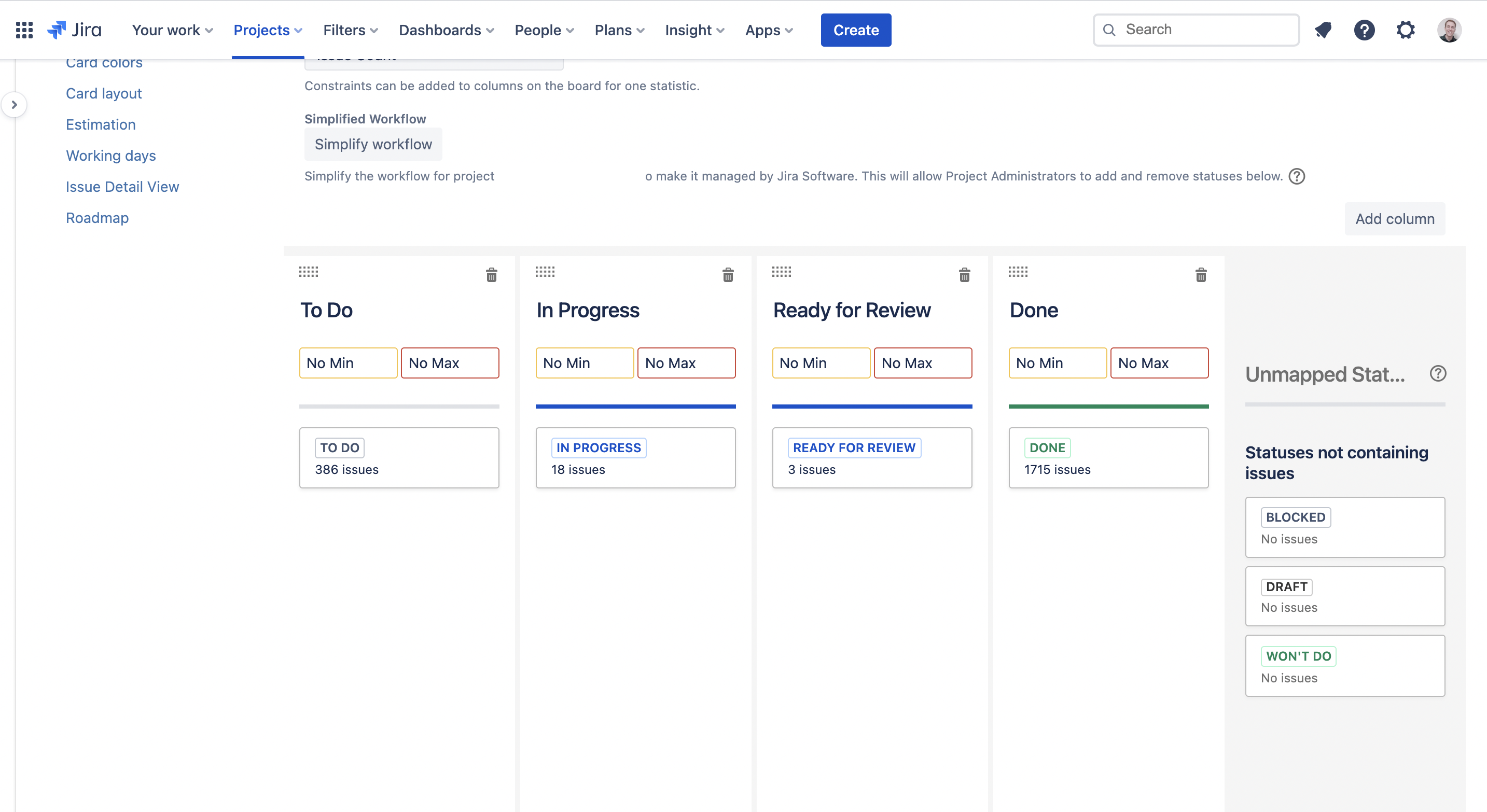 Extra Mapped Status In Done Column What