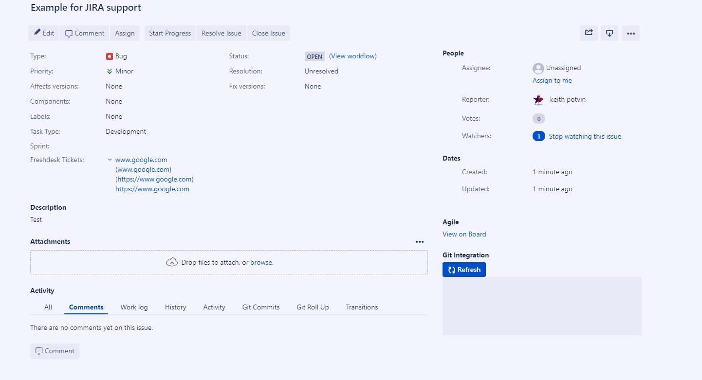 In The New Jira Issue View External Links Dont Re 