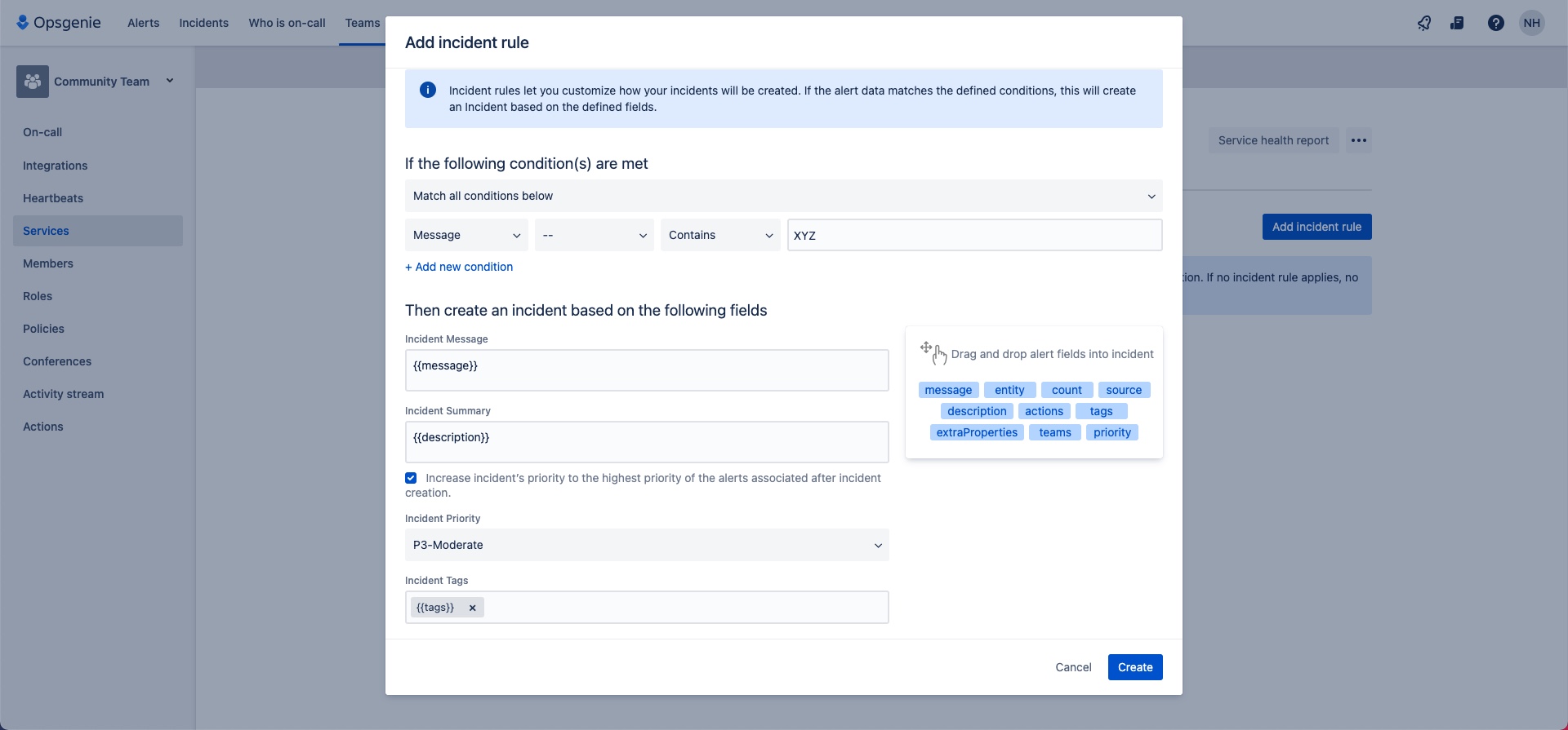 Solved: Automatically create incident from Alert in opsgen...