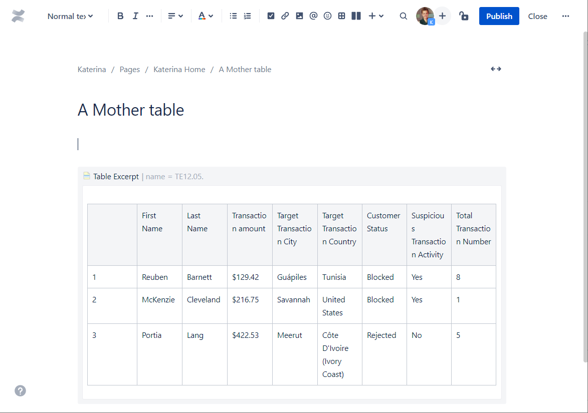 How To Create A Page For Each Filtered Table That