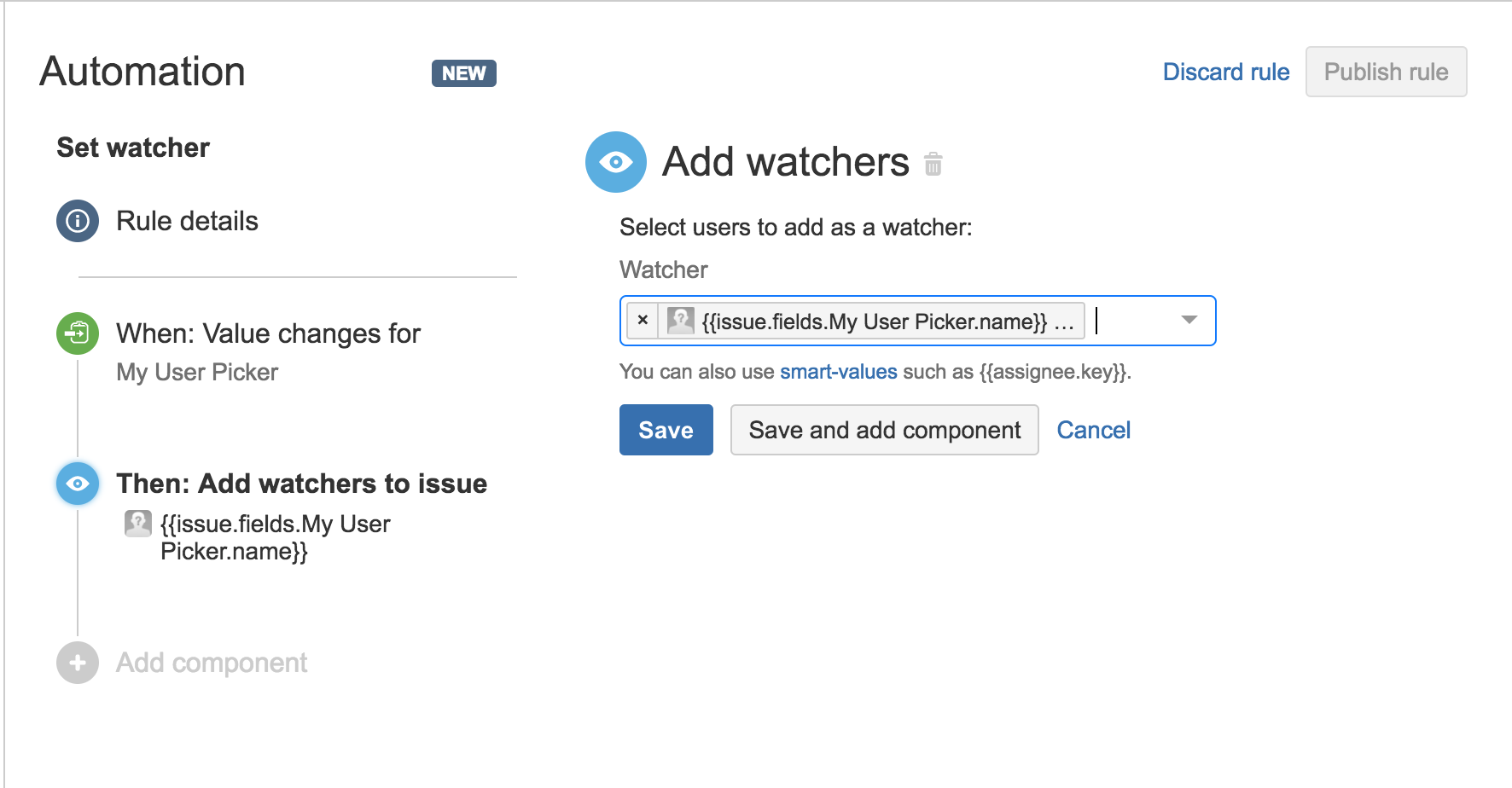 How To Set Watcher Based On Custom Field 