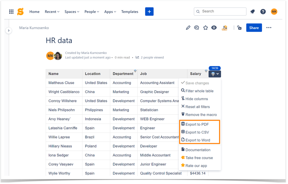 How to Work With Tables in Confluence Cloud - Atlassian Community