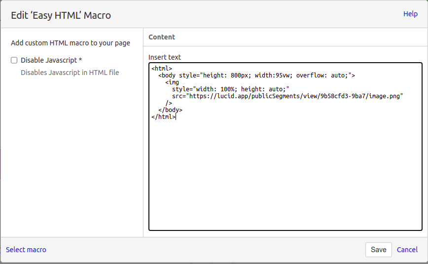 Add external Image inline via URL