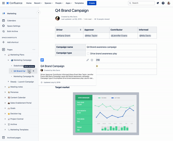 Do More Directly From The Confluence Page Tree Atlassian Community