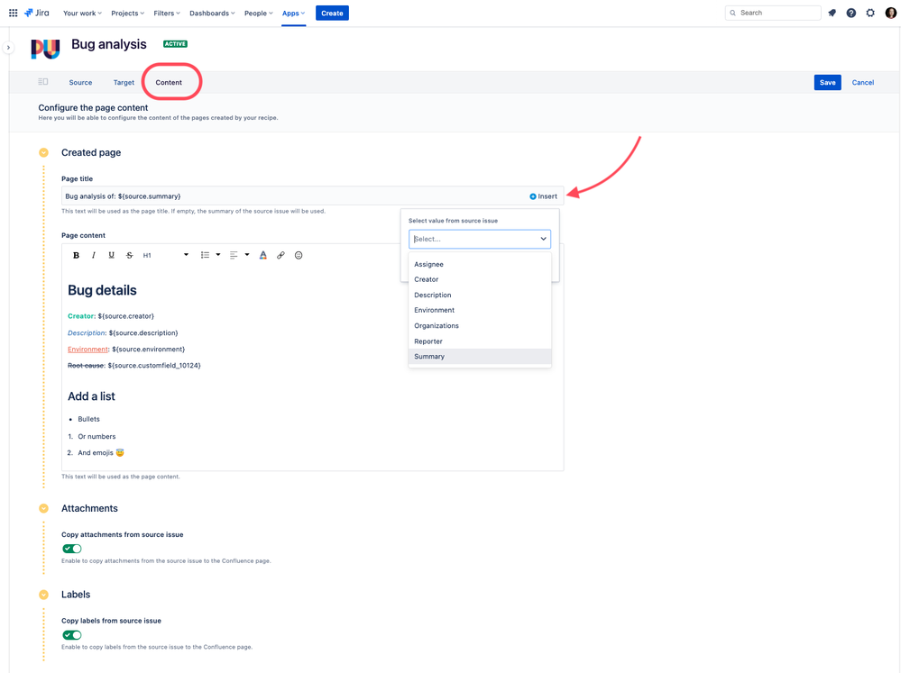 How To Create A Confluence Page Linked To A Jira C Atlassian Community