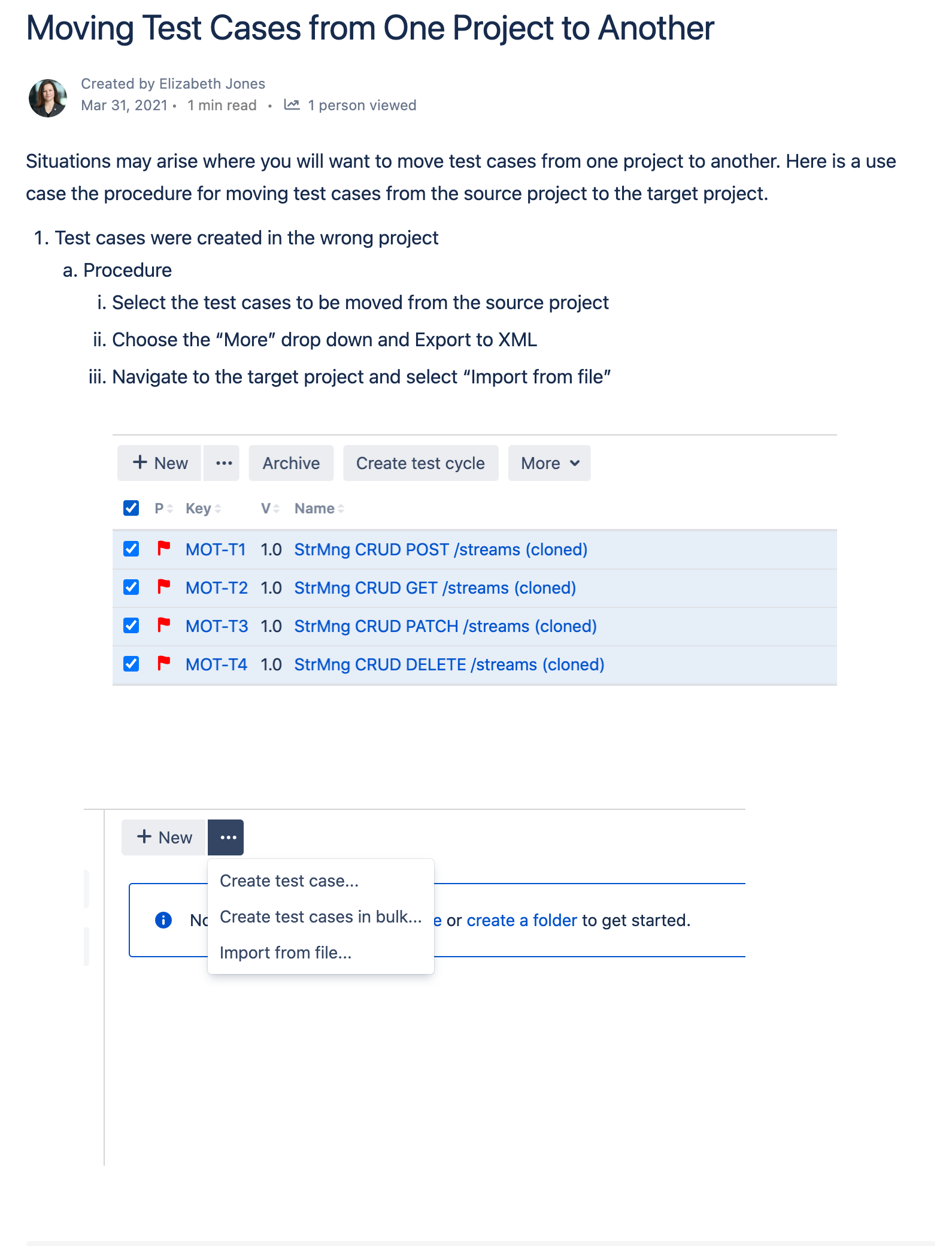 Solved: Zephyr scale: How to migrate test cases between pr...