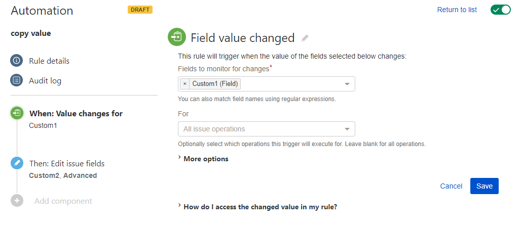 Solved: Copy custom field value Solved: Copy custom field value