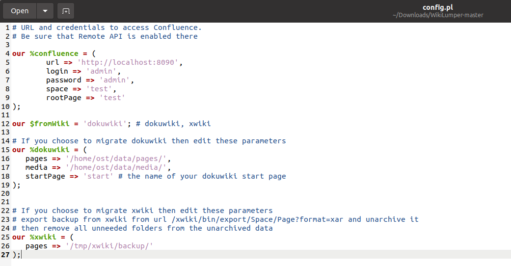 Converting Docuwiki to Confluence