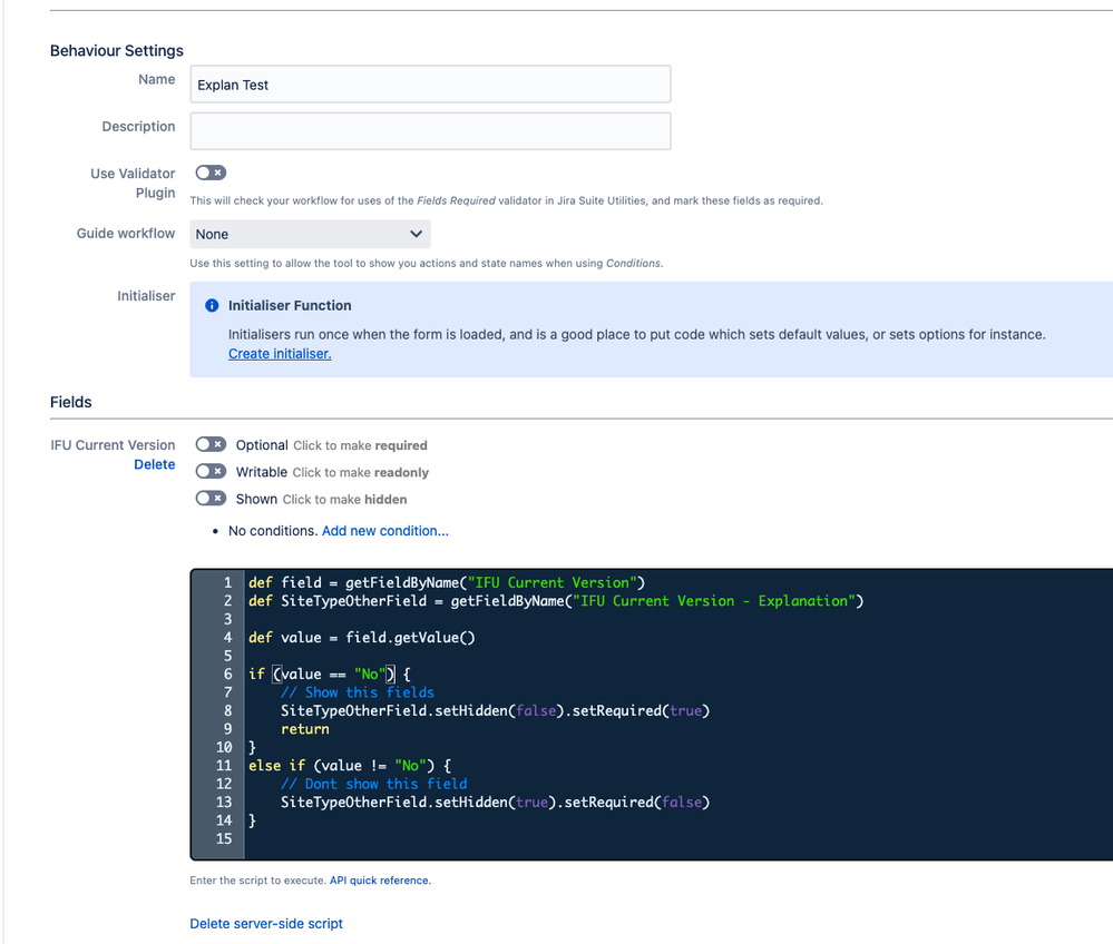 How To Get Scriptrunner Behaviour Working On Trans