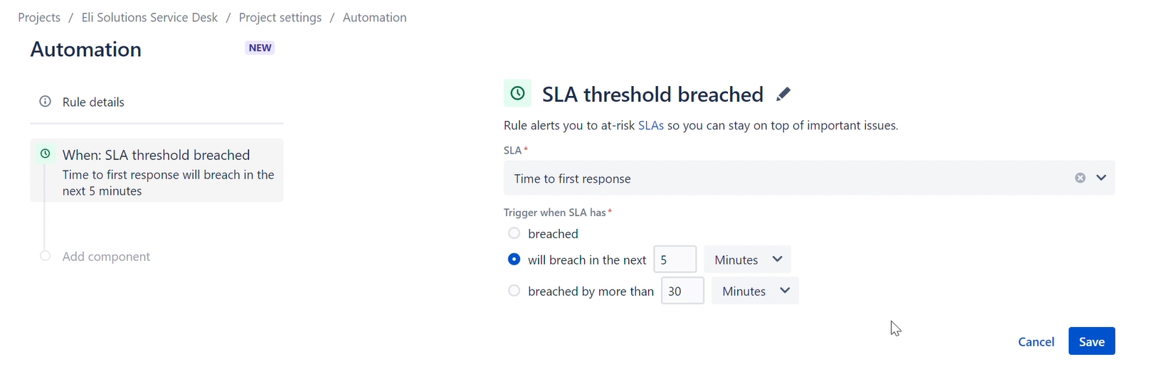 Jsm Jira Automation How To Send Sla Breached Noti Atlassian Community