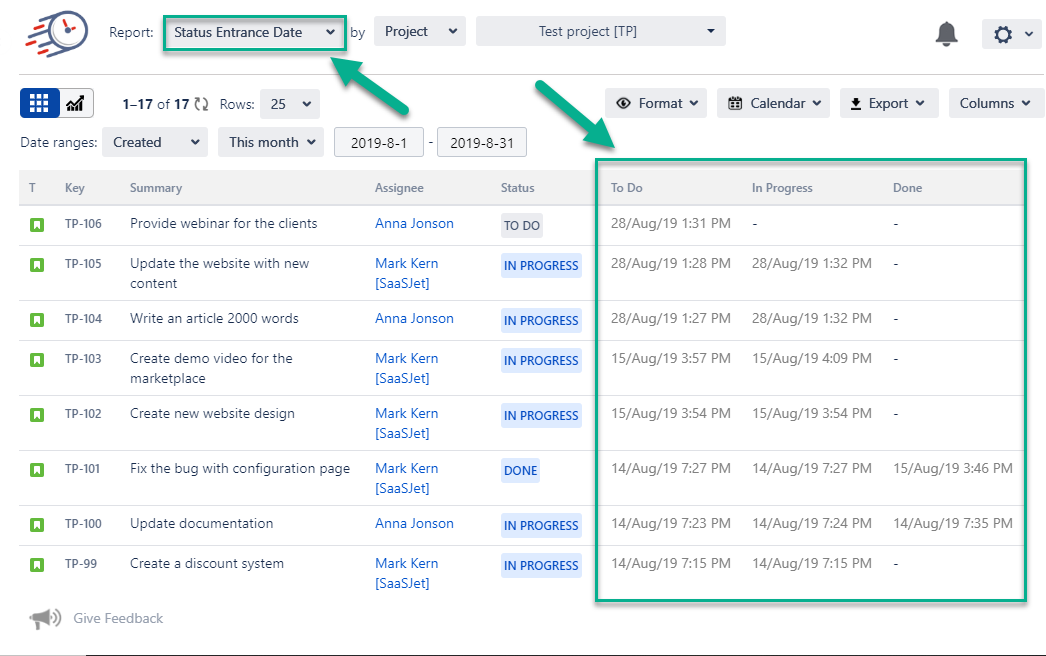 Solved: Where are the actual start date and actual end dat...