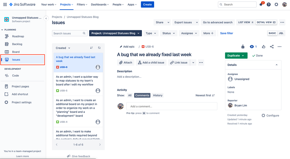 Team-managed projects: Show or Hide Issues of a Ce... - Atlassian Community