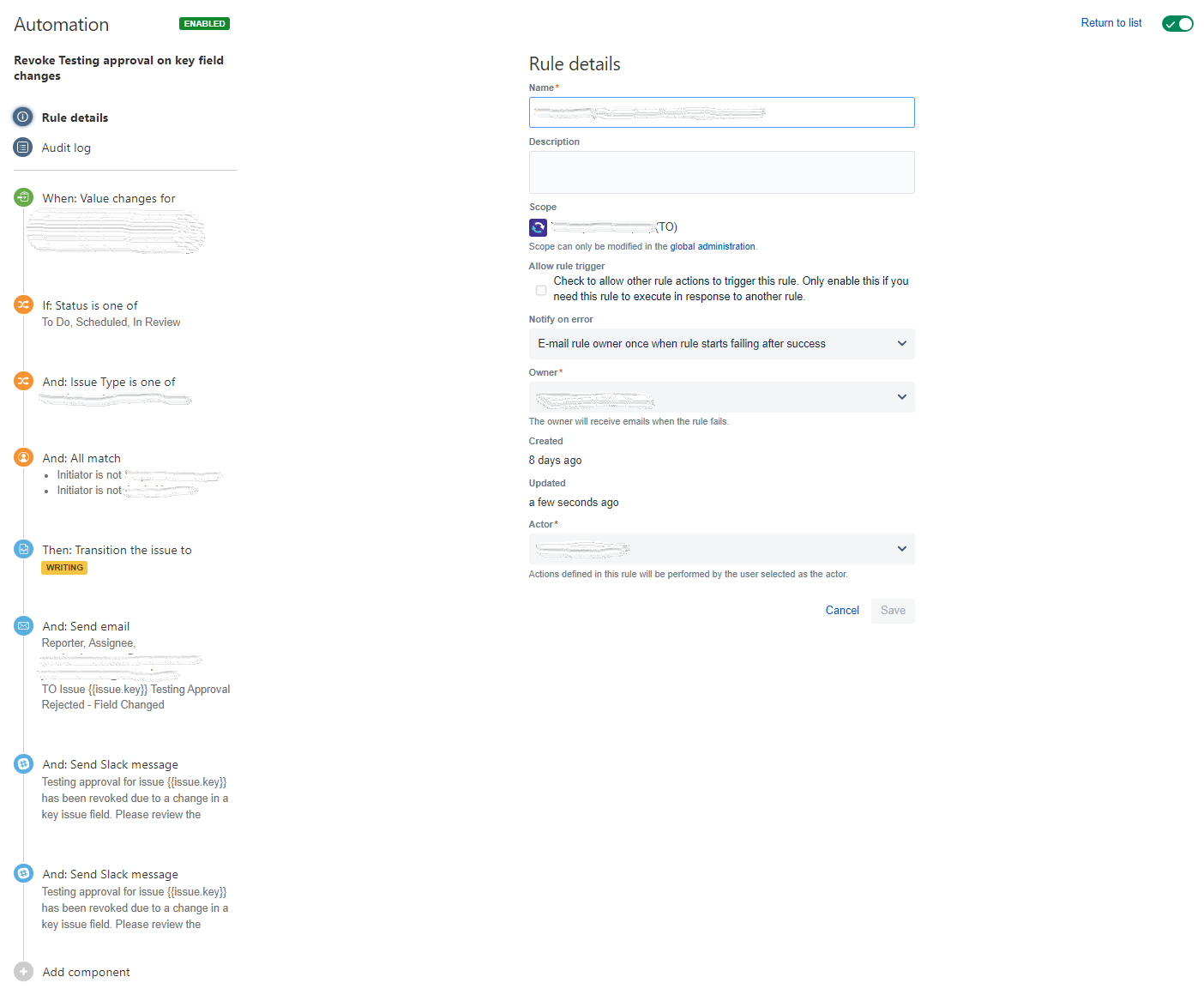 Solved Automation For Jira Throws Unknown Fields Set Dur