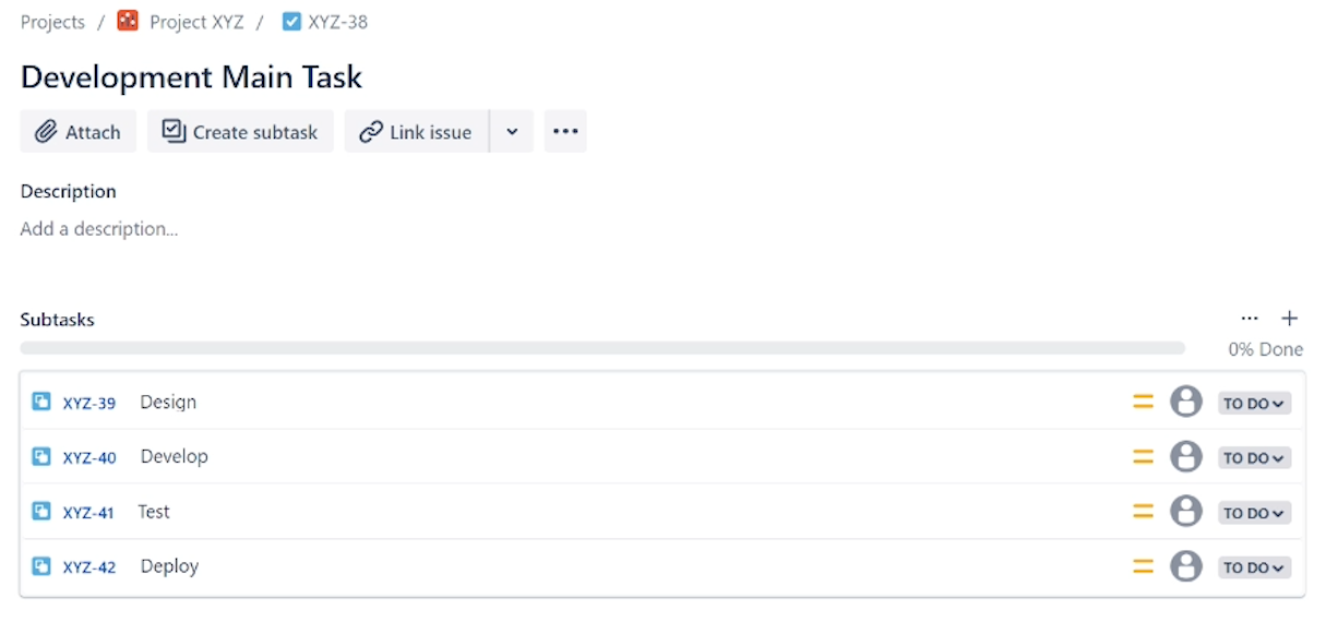 Jira Automation Create Sub Tasks With Manual Trig Atlassian Community