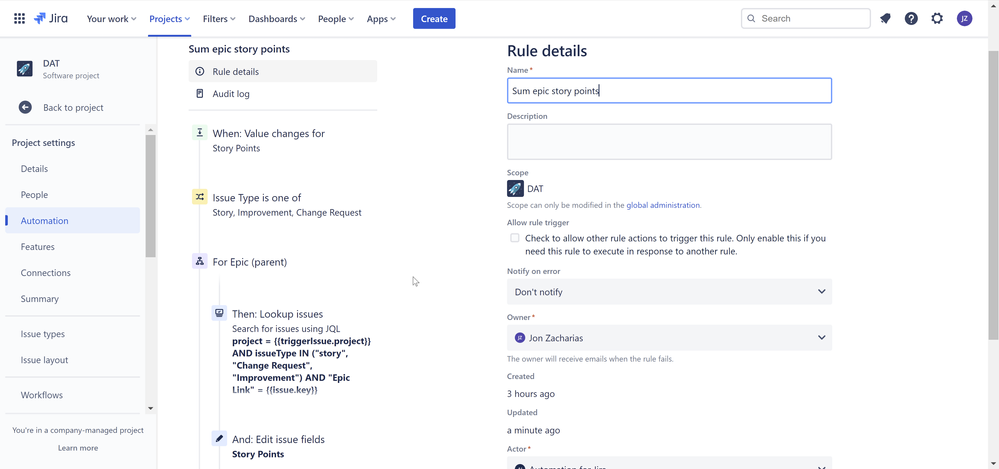 Solved: How do you sum up story points to the epic using j...