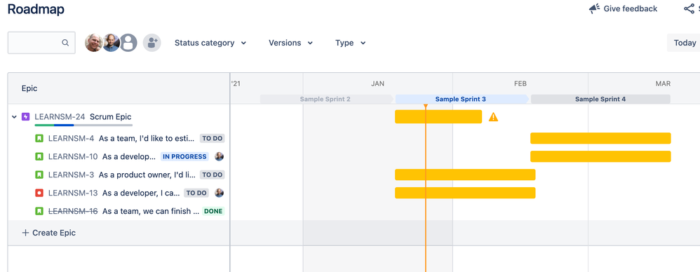 Solved: Sprints not showing on Project Roadmap