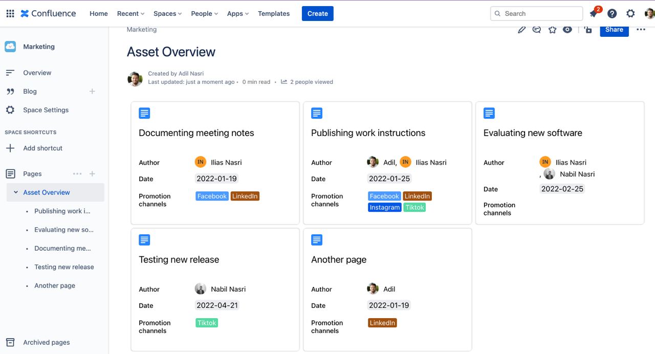 Build reports in Confluence Cloud that are collect...