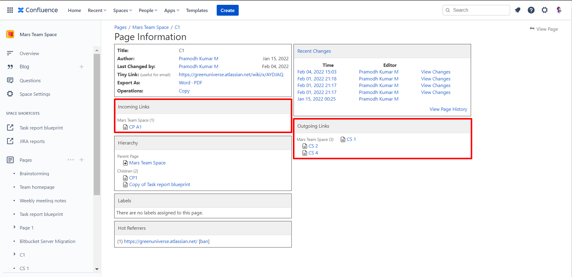 Solved: How to track Links to internal Confluence pages in...
