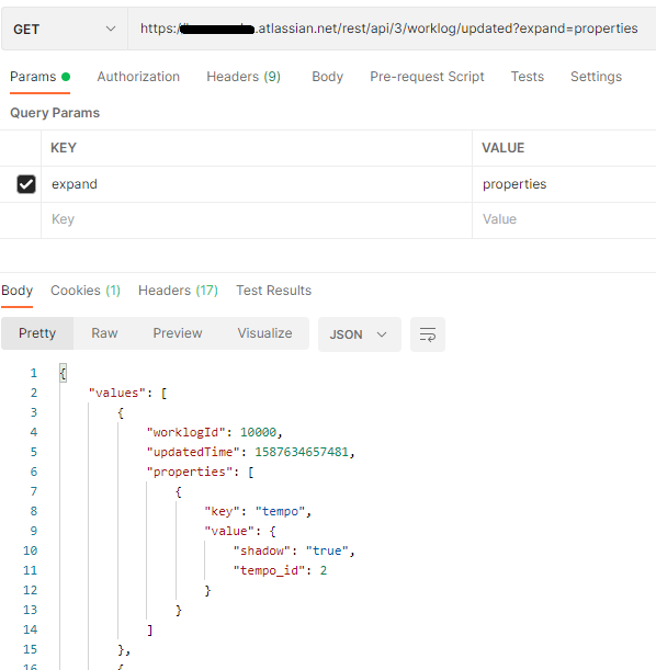 Solved: expand option in worklog JIRA rest api not working
