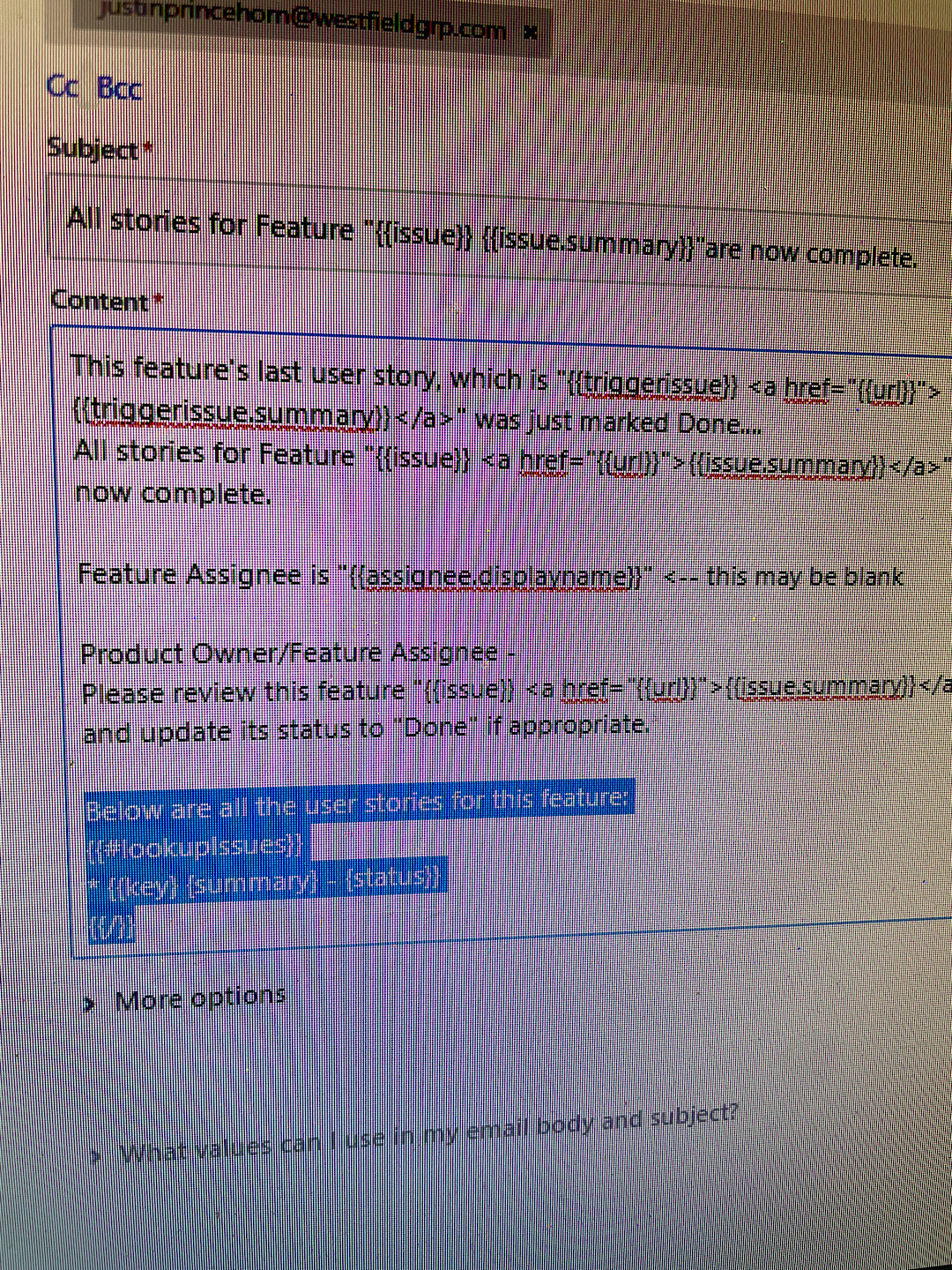 Jira Automation Issue Summary
