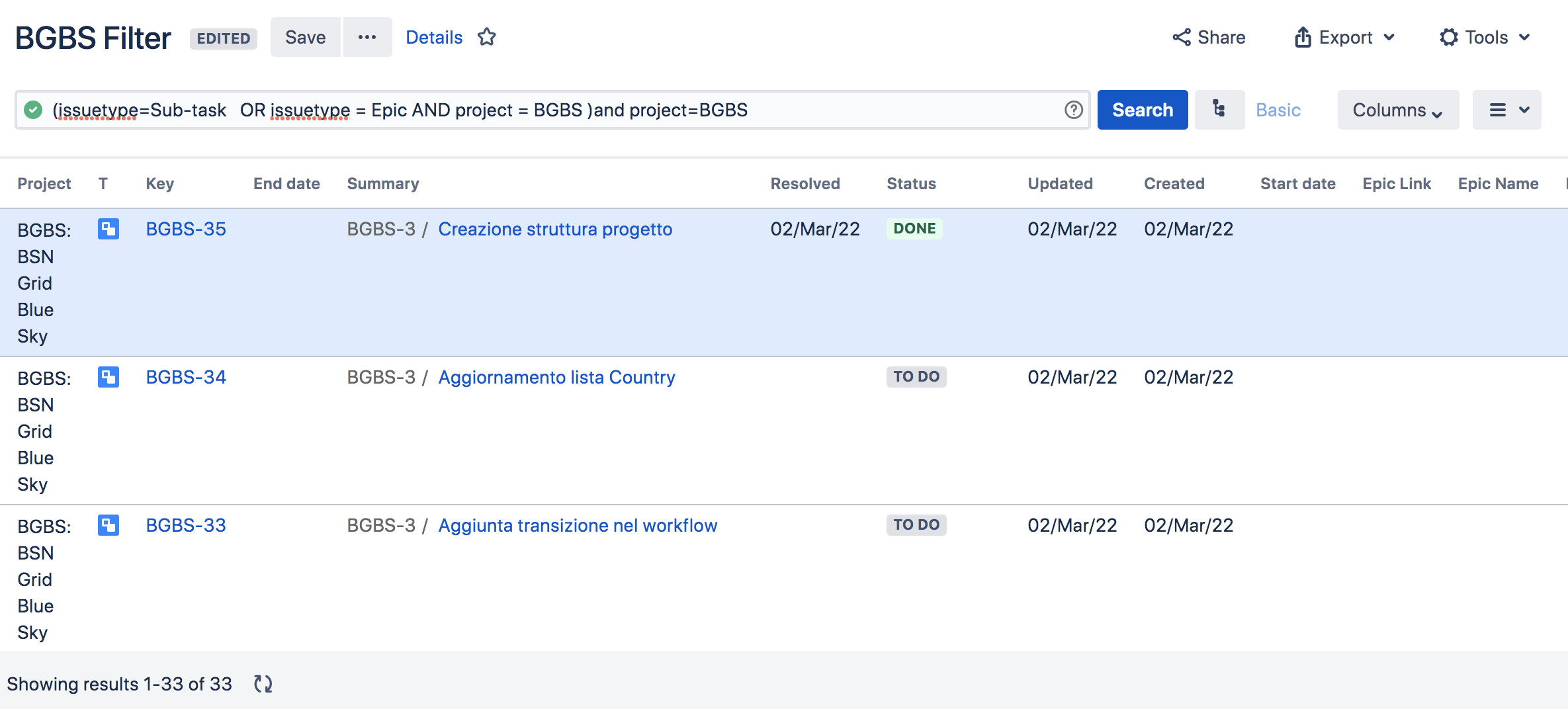 Show Subtasks In Epic Based Swimlanes In Structure 