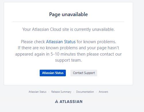 Solved Is Anybody Getting Jira Down Error 