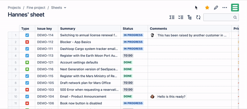 How can I show the last comment on an issue in a d...