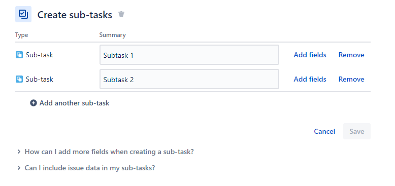 Solved Jira Automation Creating A Linked Issue With Sub 8090