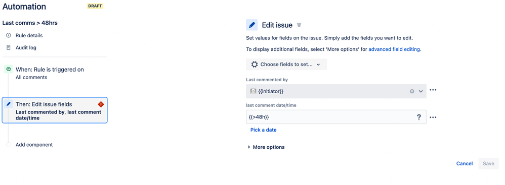 Create a service desk queue which shows time since...