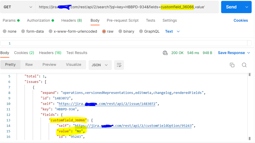 Solved: Get the value of a "customfield" on an issue - how...