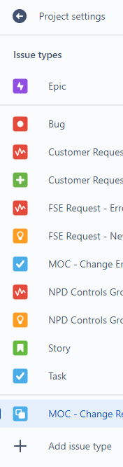 Custom Issue Type Hierarchy