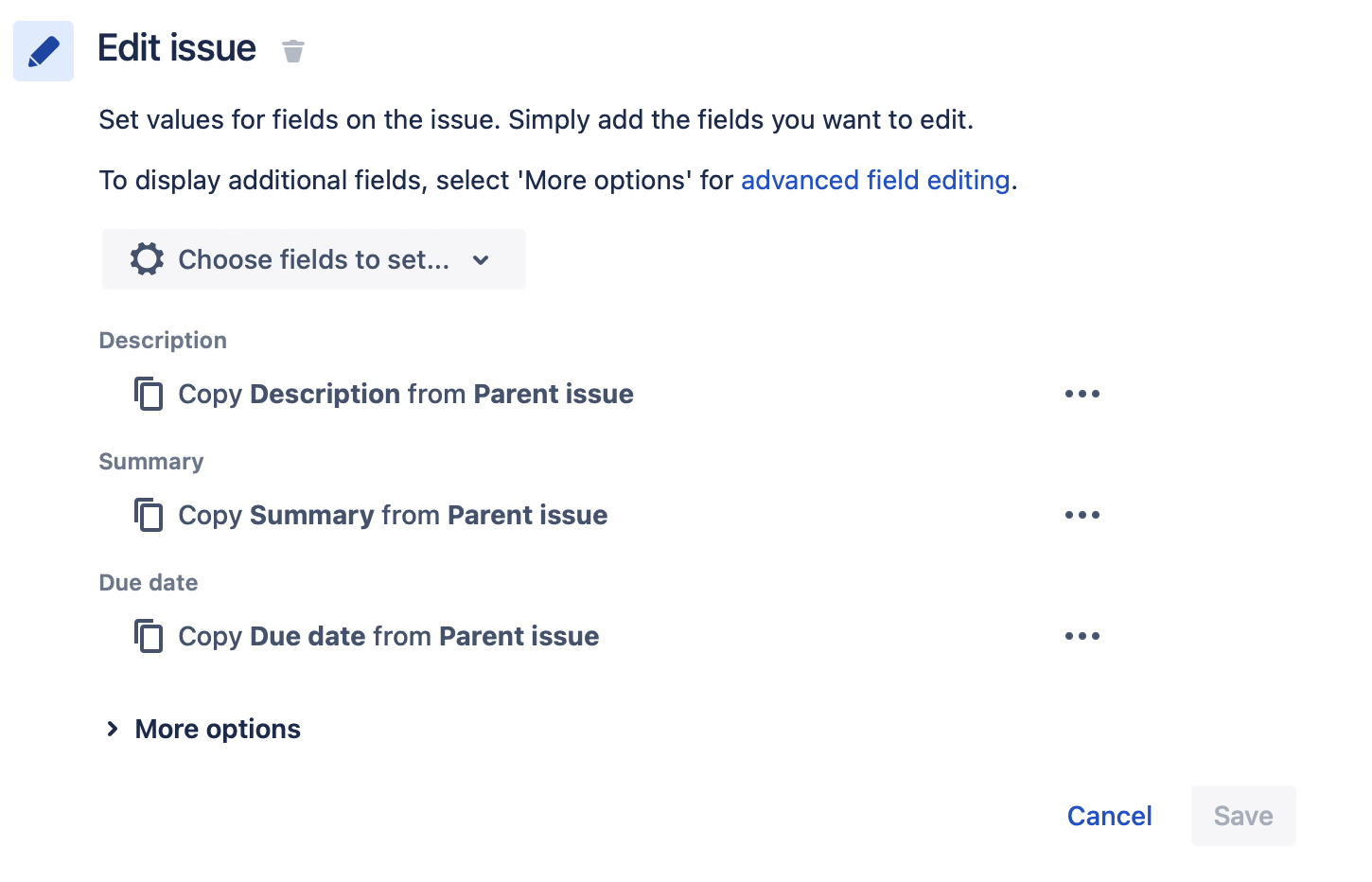 Solved: Automation copying custom fields doesn't work Solved: Automation copying custom fields doesn't work