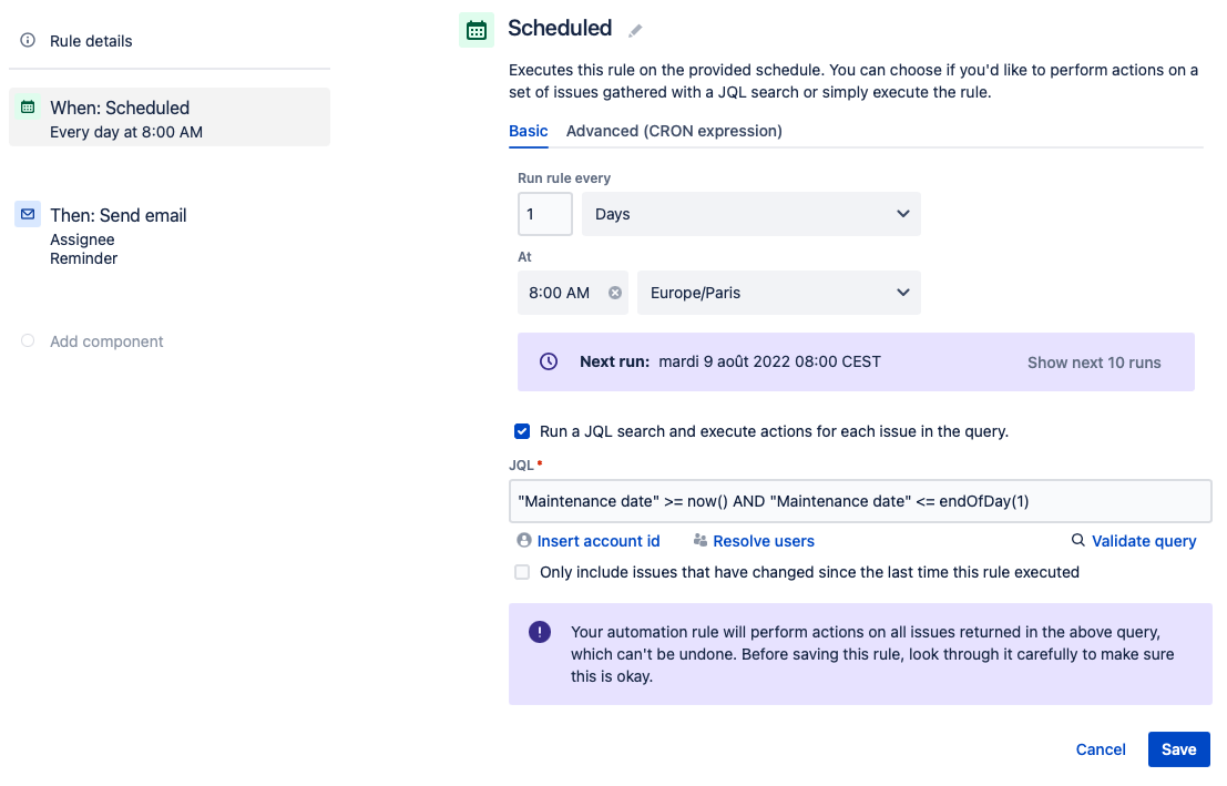 Solved Jira Automation Automatically Send An Email 24 H