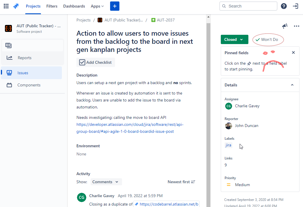 Solved Jira Automation Adding New Issue To Board