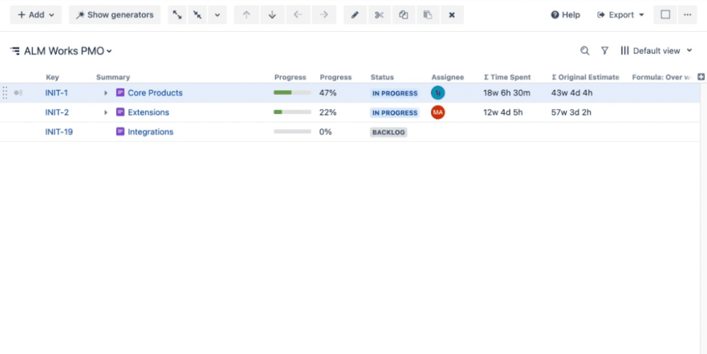 How to create a hierarchy Epic --> Feature ---> St...