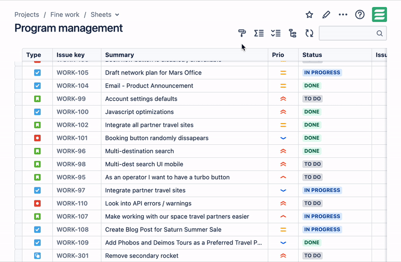 How to color a Feature in Jira?
