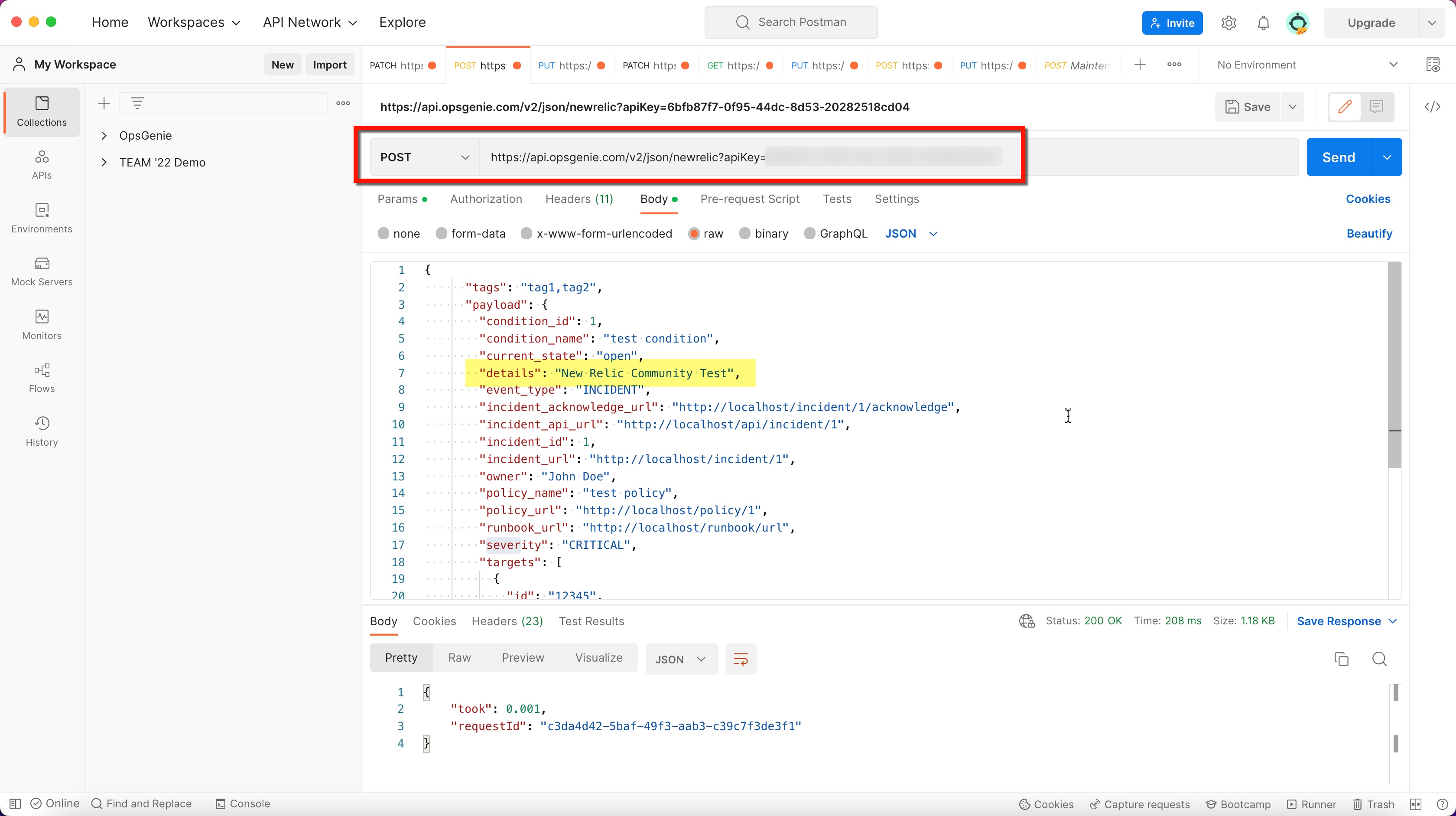Opsgenie - New Relic Integration - Destinations