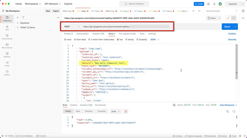Opsgenie - New Relic Integration - Destinations