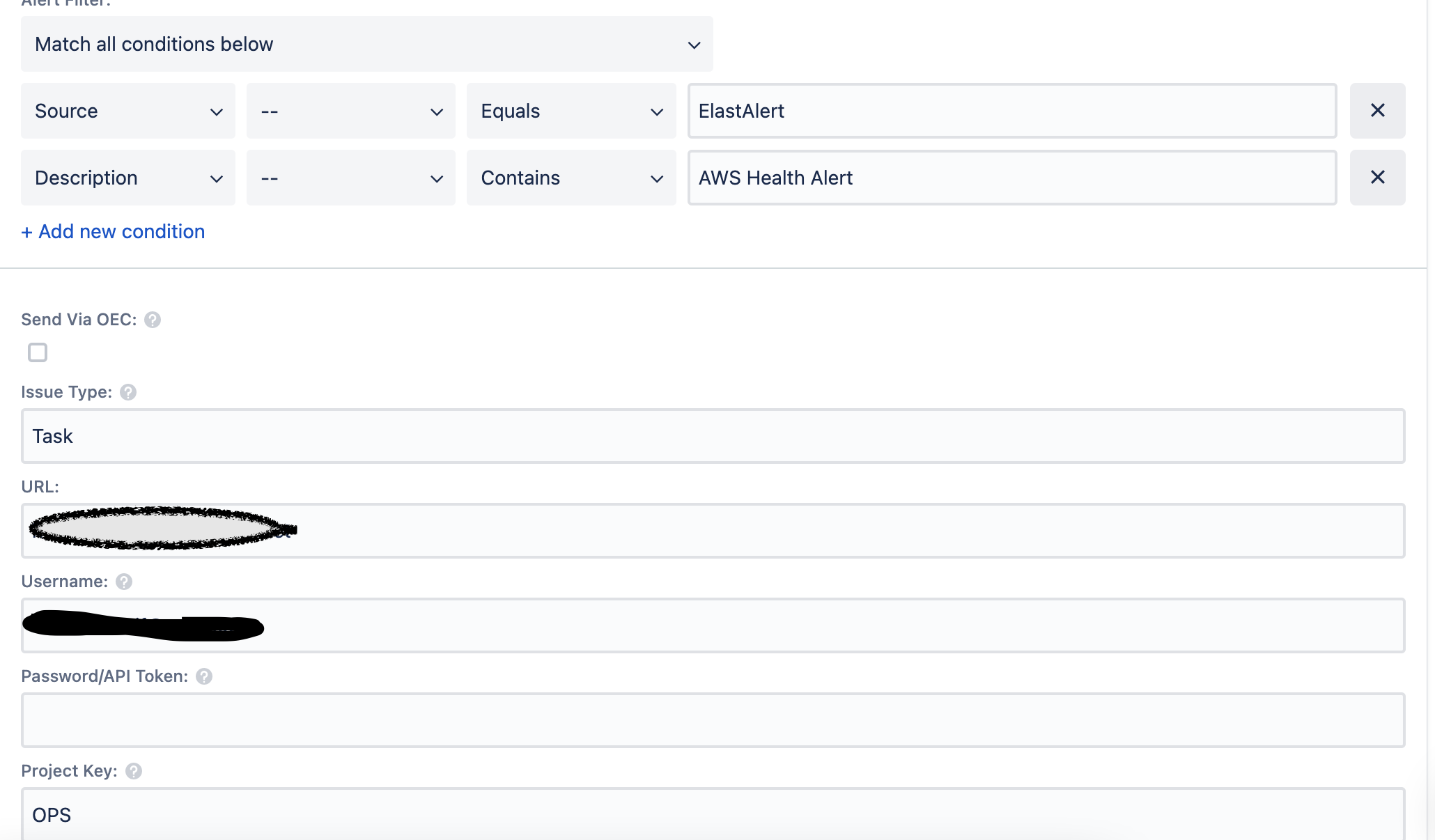 Unable To Create Jira Task For Opsgenie Alert