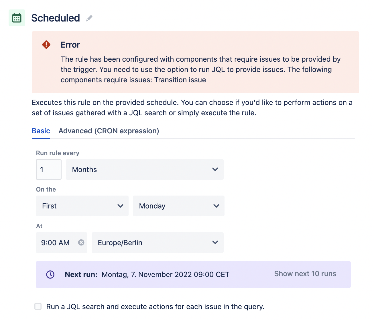Solved Scheduled Ticket Creation Transition