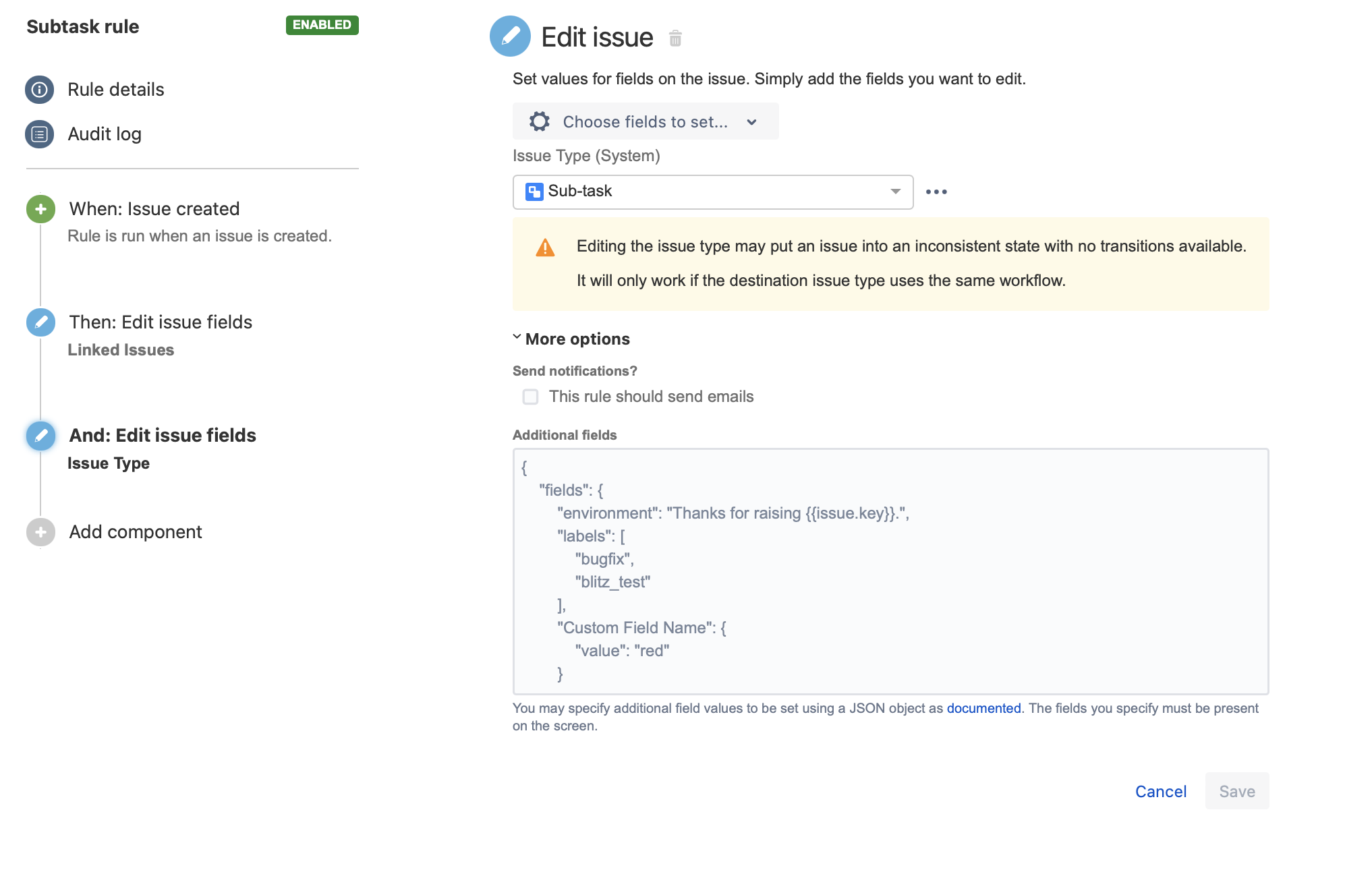 Jira Automation Convert Issue Into A Subtask Ass