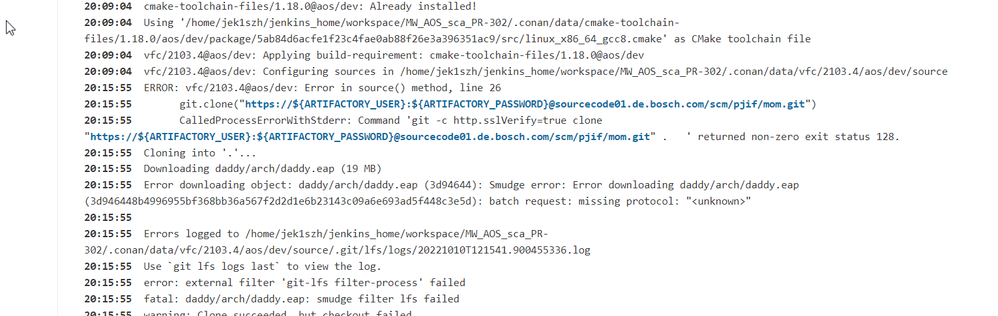 Git Clone Fails When Using Jenkins 