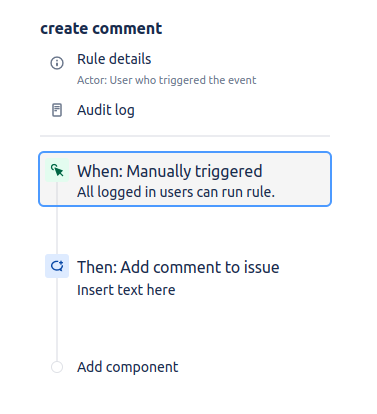 Run automation rule from transition