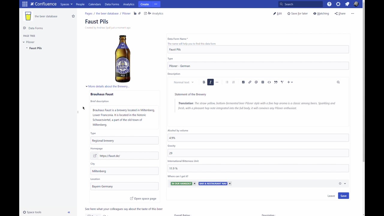 🍺DB : Data Forms for Confluence by evolu software... - Atlassian Community