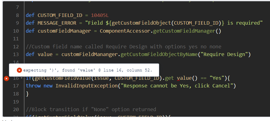 Solved: Groovy Script Unsuccessful Workflow Transition Blo...