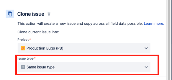 Clone Issue Using Jira Automation
