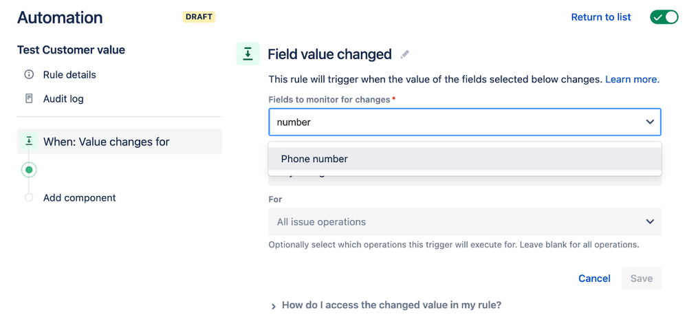 Can I use a 'custom formula field' in 'Fields to m...