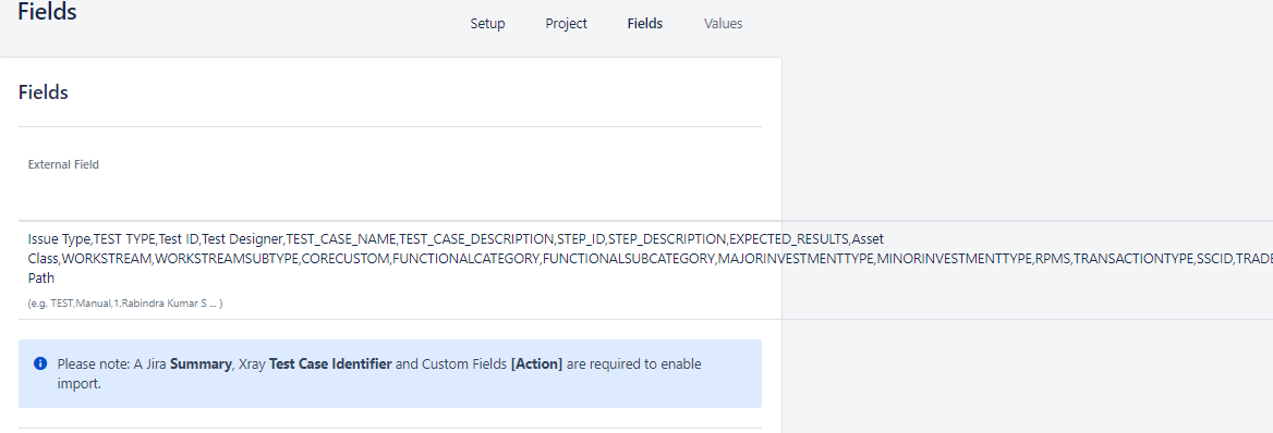 Xray Import Issue Unable To See External Fields W